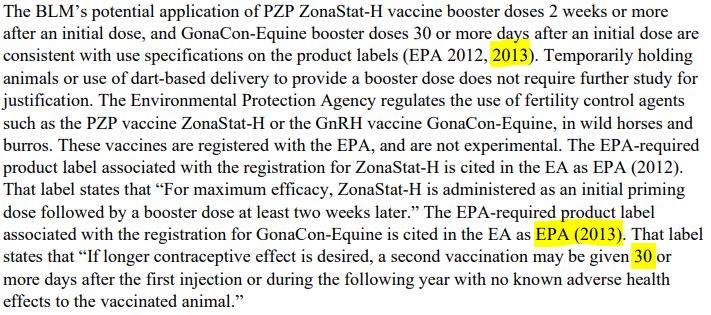 BLM Using Outdated Information to Apply GonaCon Equine? – Western Horse ...